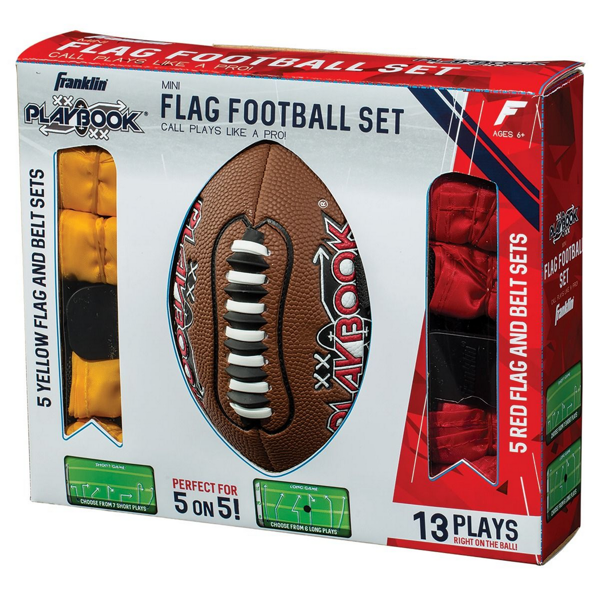 10 Player Flag Football Set With Playbook Mini Ballootball Set – Ready ...